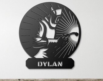 Customized Metal Welding Sign, Sign for Welder, Welder Sign ...