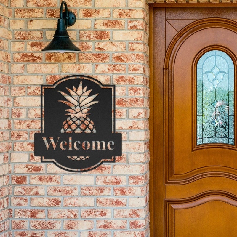 Pineapple Door Decor - Etsy