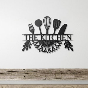 Custom Kitchen Metal Sign, Kitchen Sign Decor, Personalized Metal Sign ...