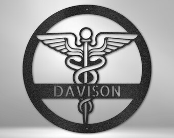 Metal Nurse Name Sign - Etsy