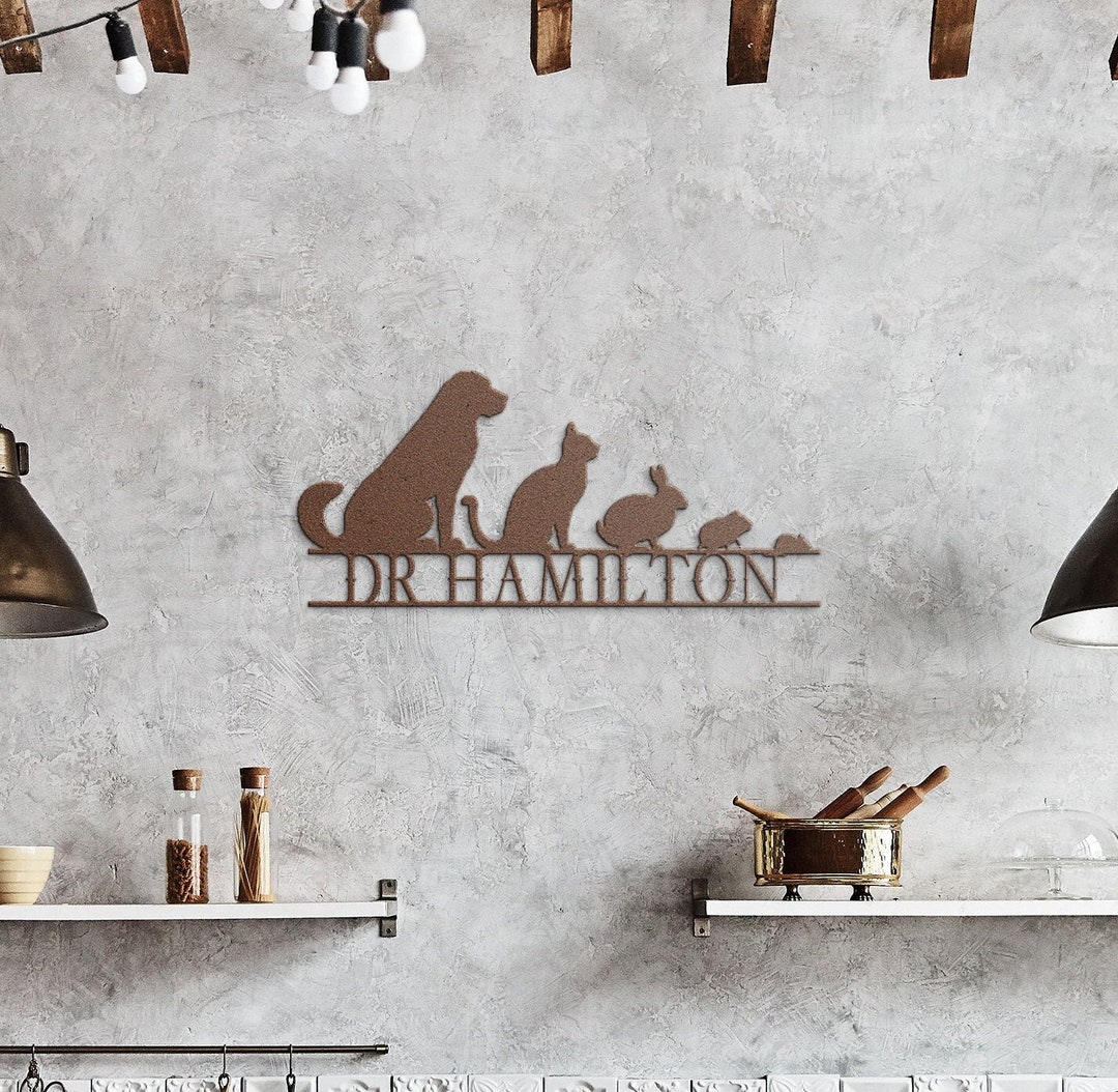 Copper Veterinary Doctor Metal Sign: Personalized Vet Gift - Etsy