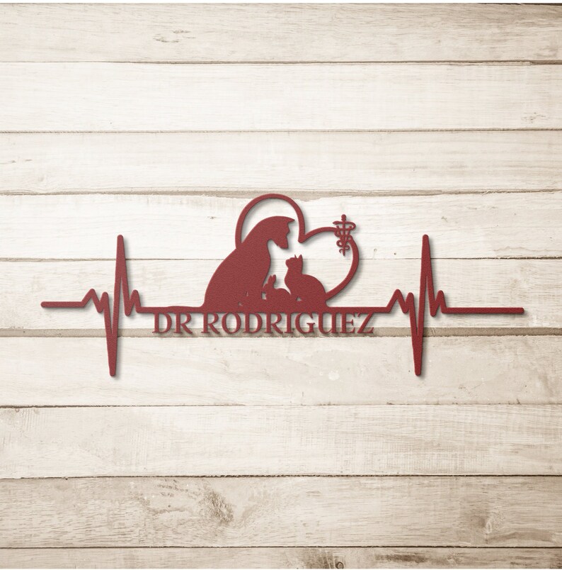 Veterinarian Doctor Metal Sign Veterinary Gift Personalized - Etsy