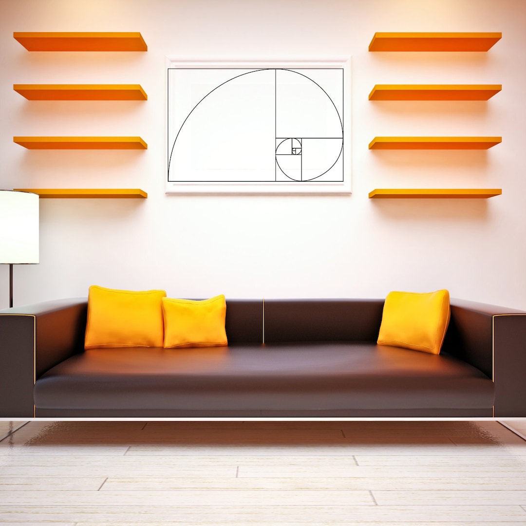 Metal Fibonacci Sign, Fibonacci Spiral Metal Wall Art, Golden Ratio Art ...