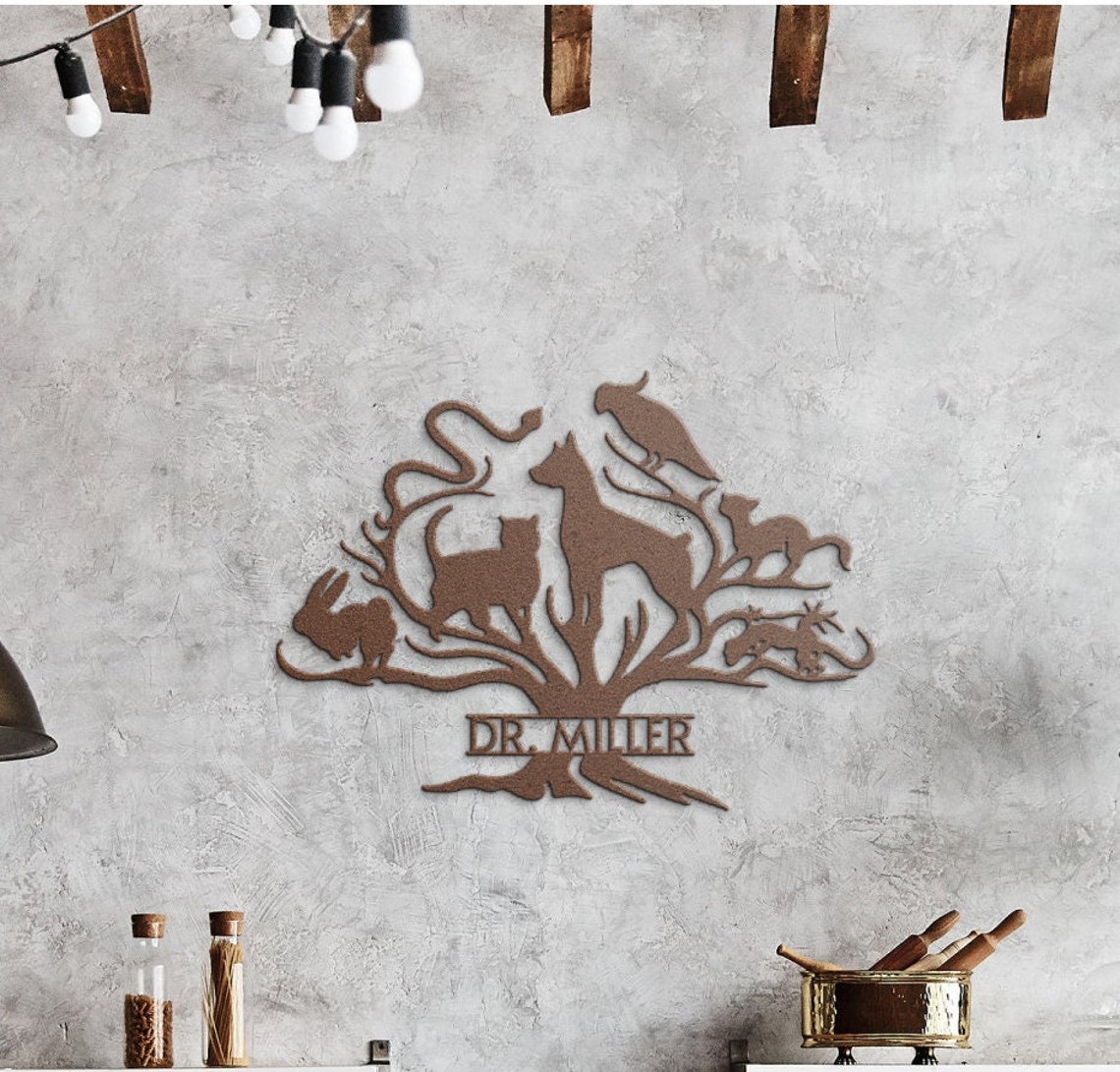 Metal Veterinarian Sign Custom Veterinary Doctor Metal Sign - Etsy