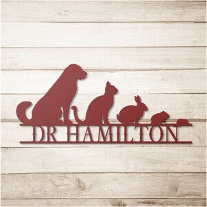 Copper Veterinary Doctor Metal Sign: Personalized Vet Gift - Etsy