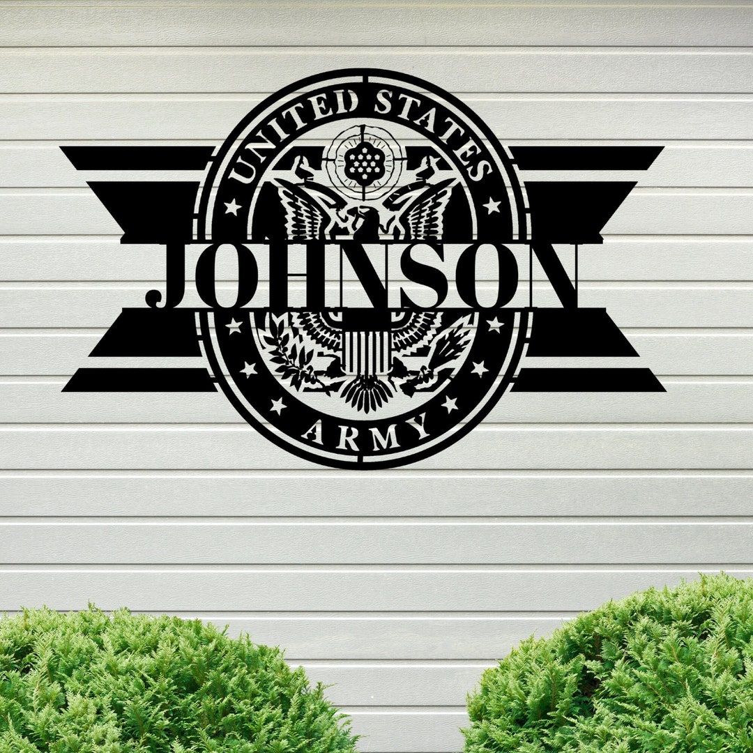 Custom Army Retirement Metal Sign: Personalized Soldier Gift - Etsy