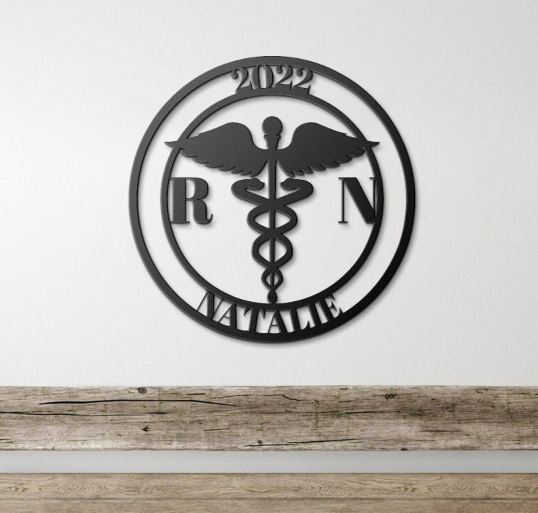 Registered Nurse Metal Sign, Graduation Gift for Nurse, Custom Metal ...