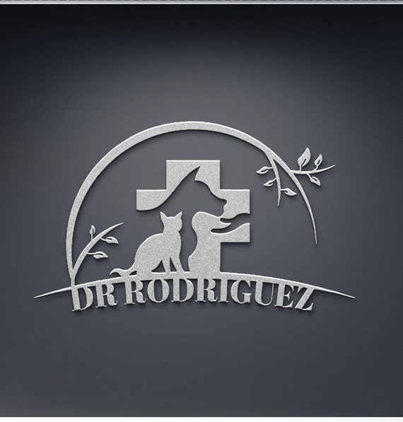 Custom Veterinary Metal Sign Silver Vet Sign Veterinary - Etsy