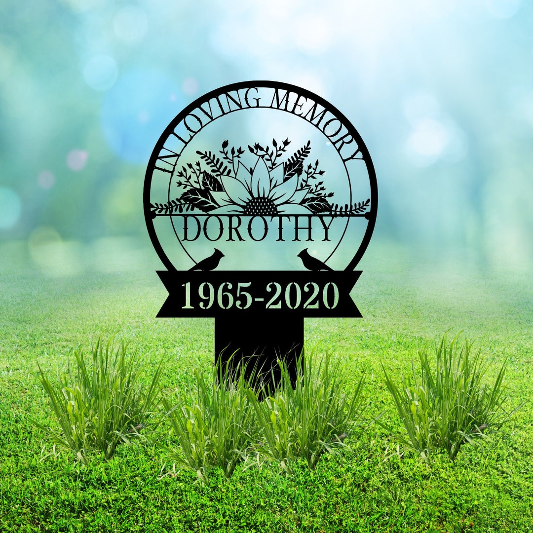 Personalized Memorial Plaque Stake, Memorial Gifts for Loss of Mother ...