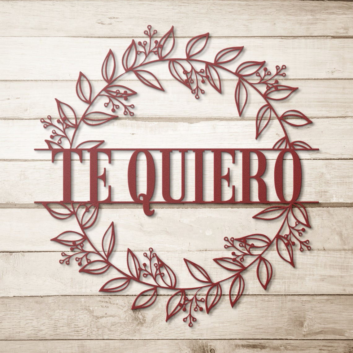 Te Quiero Spanish Sign Spanish Love Metal Sign Valentines | Etsy