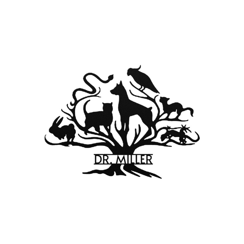 Metal Veterinarian Sign Custom Veterinary Doctor Metal Sign - Etsy