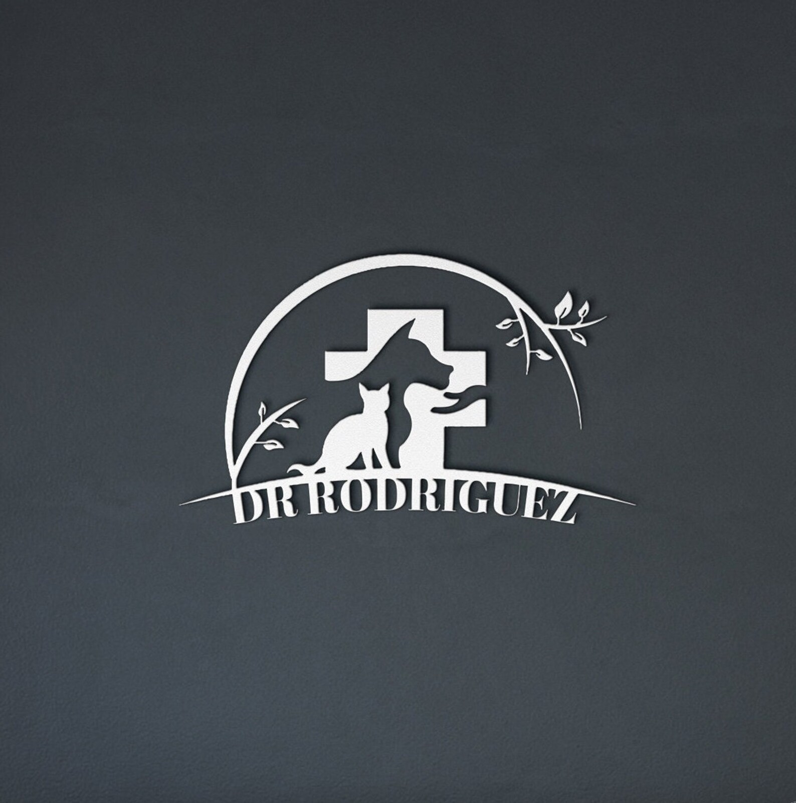 Custom Veterinary Metal Sign Silver Vet Sign Veterinary - Etsy