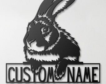 Rabbit and Squirrel Set of 4 Yard Stakes Metal Home Decor - Etsy