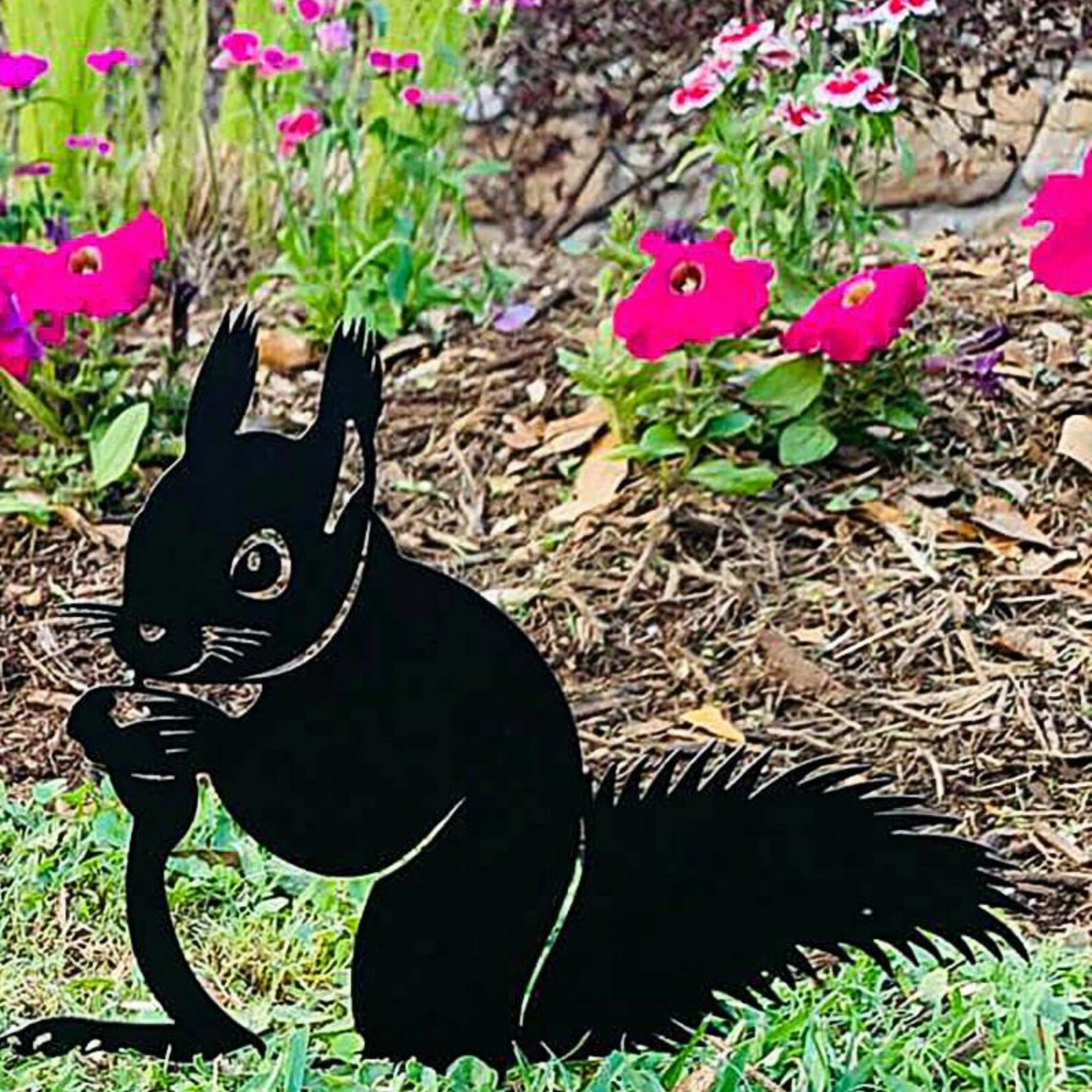 Squirrel Yard Art Squirrel Door Hanger Squirrel Sign Metal - Etsy