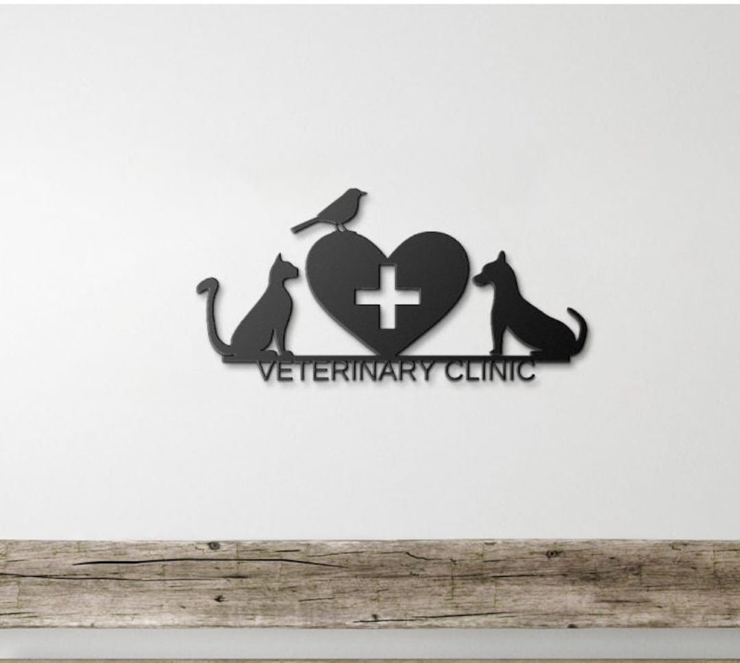 Custom Veterinary Clinic Metal Sign, Veterinary Gift, Personalized Vet ...