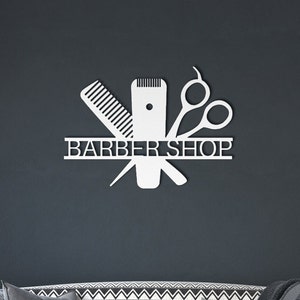 Custom Barber Shop Sign, Metal Barber Shop Decor, Custom Business Sign ...