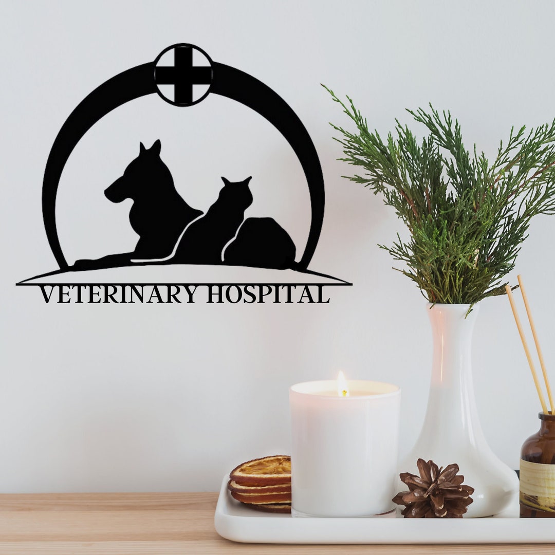 Personalized Veterinary Hospital Metal Sign: Vet Office Decor - Etsy