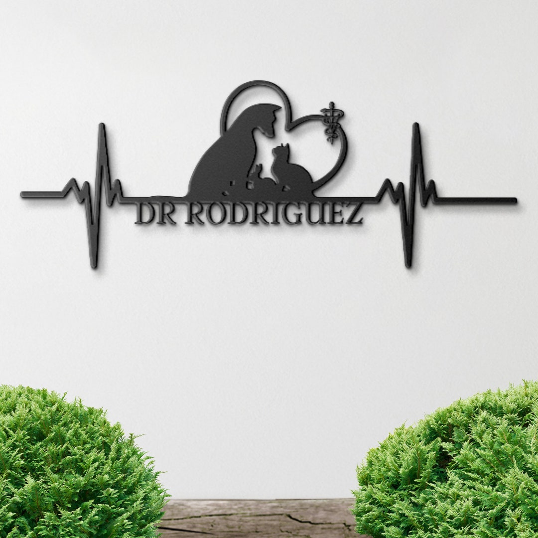 Veterinarian Doctor Metal Sign, Veterinary Gift, Personalized Vet Gift ...