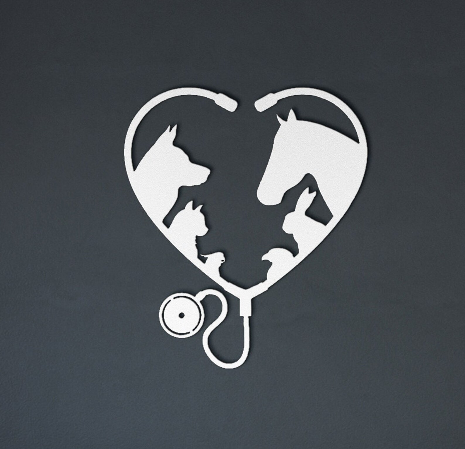 Red Veterinary Clinic Metal Sign Veterinary Gift - Etsy