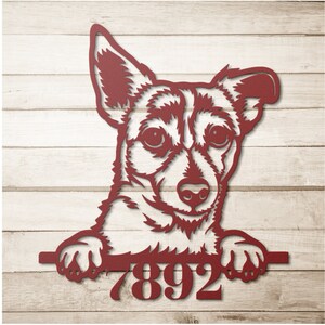 Jack Russell Terrier Address Sign Metal Terrier Wall Art - Etsy