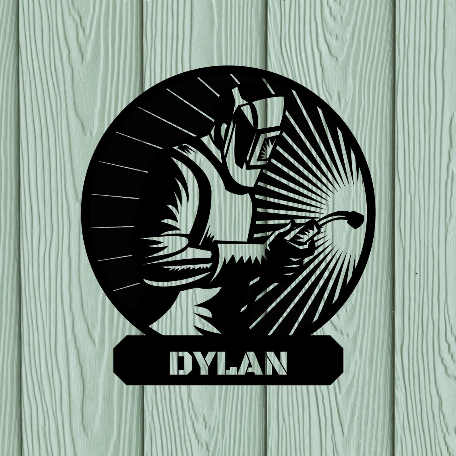 Custom Metal Welder Sign, Sign for Welder, Personalized Gift for Dad ...