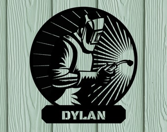 Customized Metal Welding Sign, Sign for Welder, Welder Sign ...