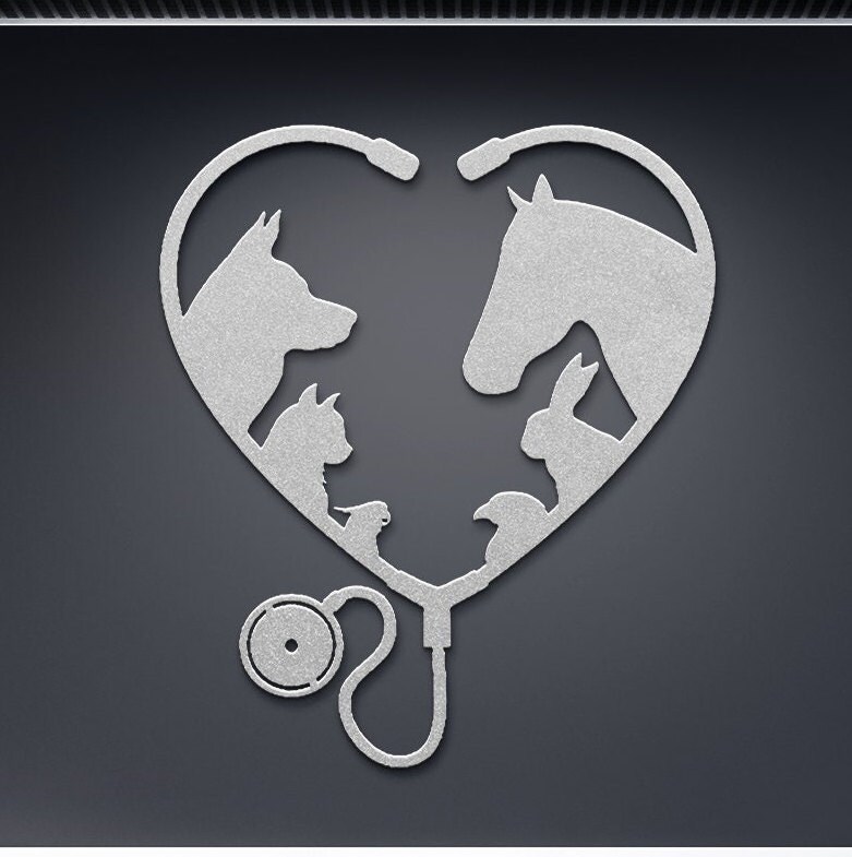 Red Veterinary Clinic Metal Sign Veterinary Gift - Etsy