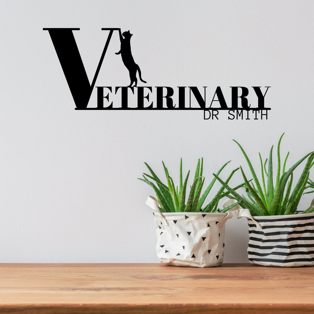 Personalized Veterinary Clinic Metal Wall Art: Vet Office Decor - Etsy