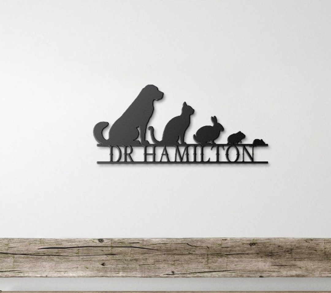 Veterinary Doctor Metal Sign, Veterinary Gift, Personalized Vet Gift ...