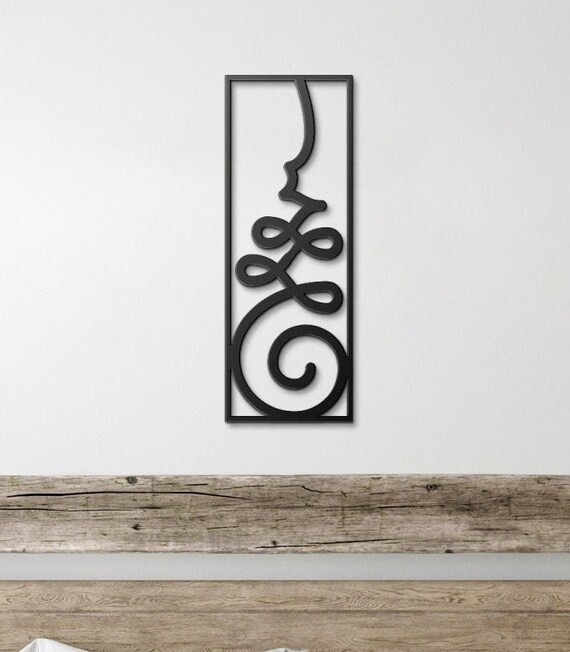 Unalome Metal Wall Art Hindu Metal Sign Buddhist Symbol Wall - Etsy
