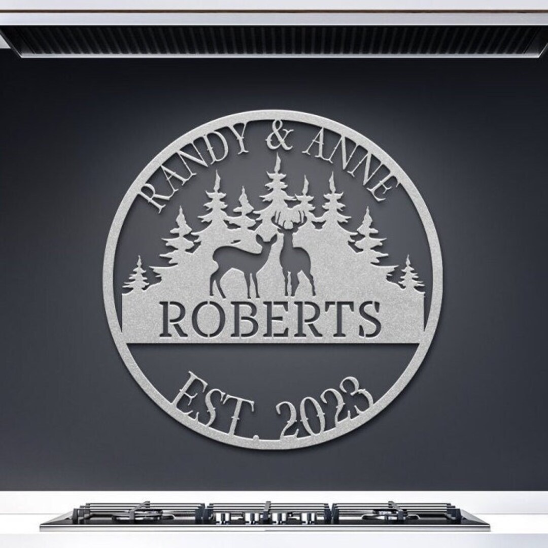 Custom Wedding Sign, Last Name Established Sign, Family Name Sign ...