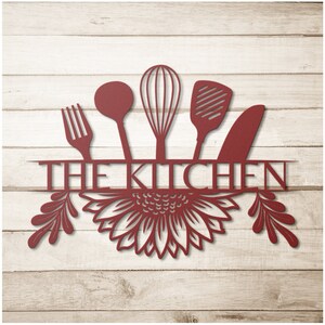 Custom Kitchen Metal Sign Kitchen Sign Decor Personalized - Etsy