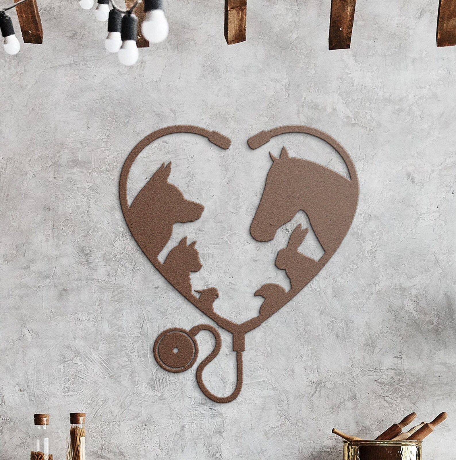 Red Veterinary Clinic Metal Sign Veterinary Gift - Etsy