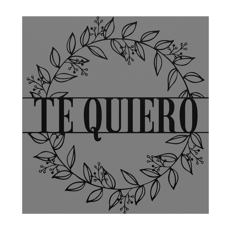 Te Quiero Spanish Sign Spanish Love Metal Sign Valentines - Etsy