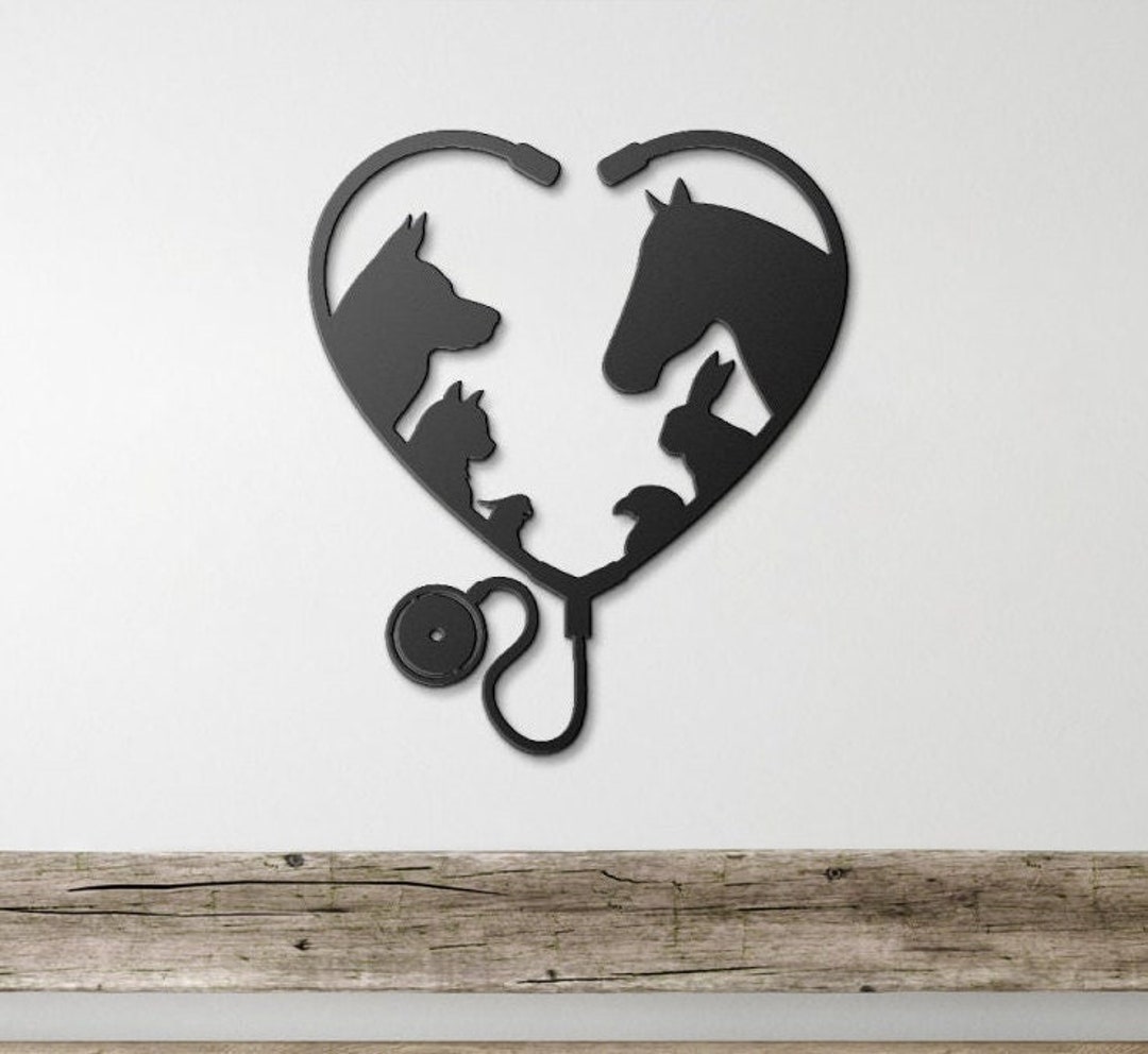 Veterinary Clinic Metal Sign, Veterinary Gift, Personalized Vet Gift ...
