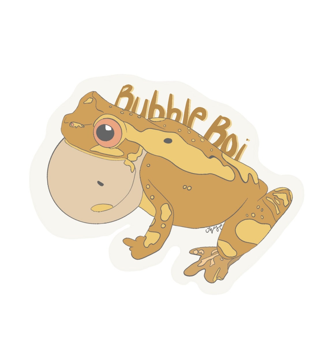 Bubble Boi Frog Sticker - Etsy