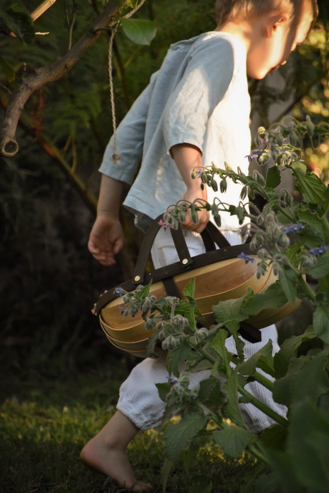 Garden Trug / Wooden Gathering Basket / Handmade Timber - Etsy Australia