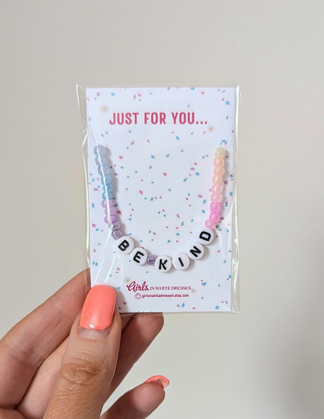 Pearly Pastel Bracelet, Name Bracelet, Friendship Bracelet ...