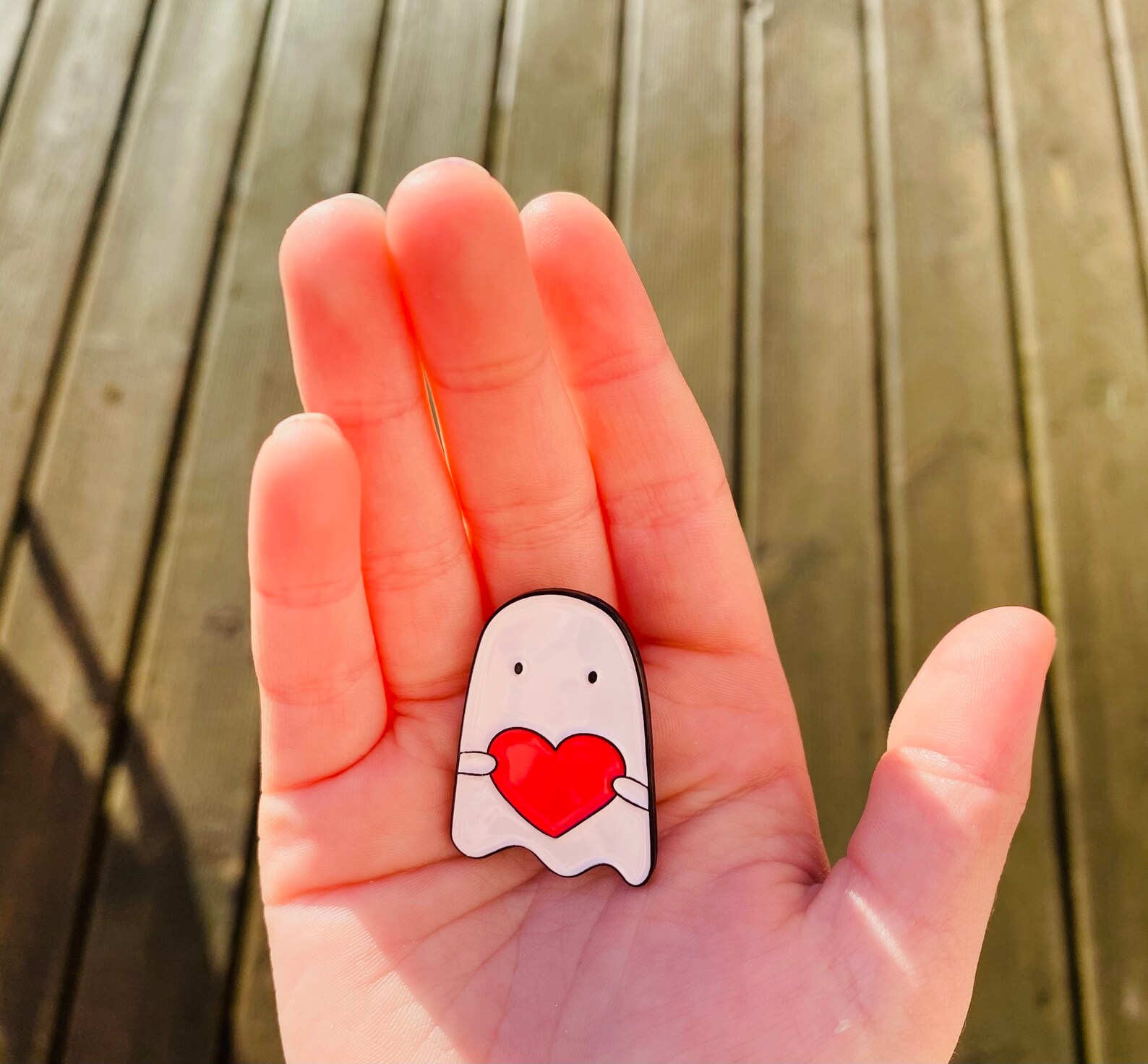 Ghost Hug Pin Badge Ghost Ghost Hug Love You Miss You Pin | Etsy