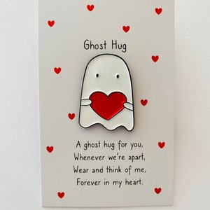 Ghost Hug Pin Badge Ghost Ghost Hug Love You Miss You Pin | Etsy