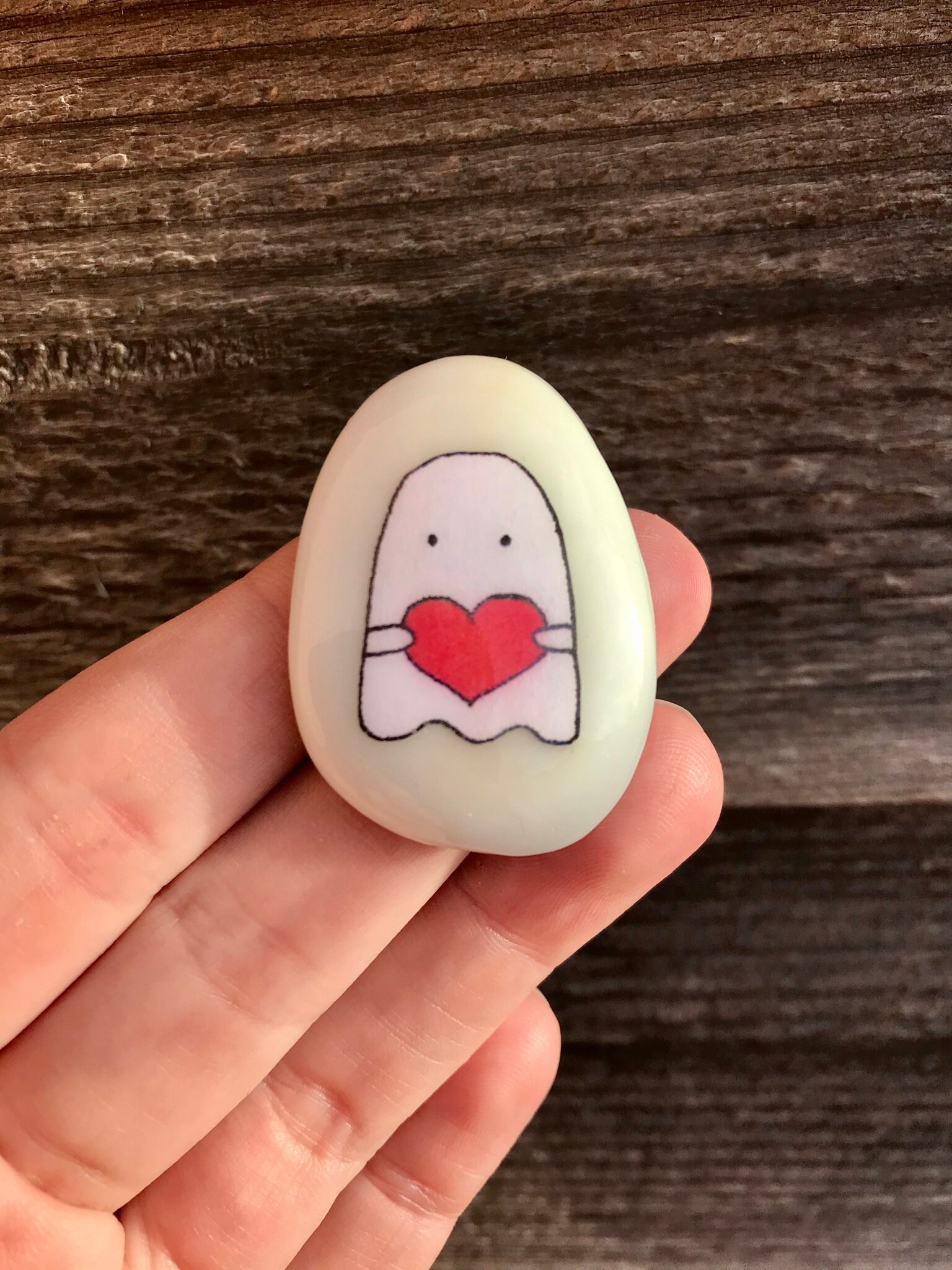 Ghost Hug Worry Stone Ghost Hug Keepsake Small Gift Love - Etsy