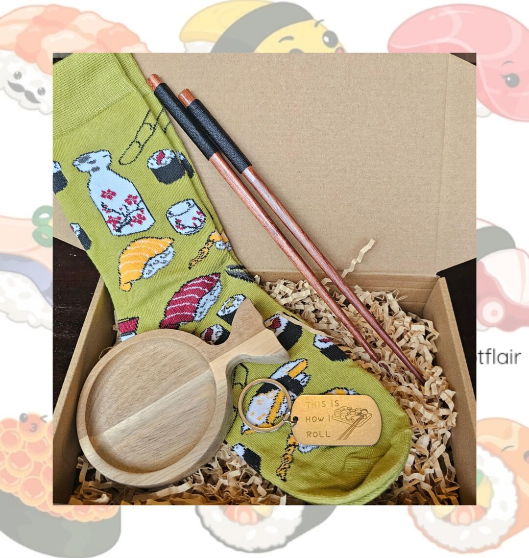 Sushi Letterbox Gift Set Mini Pamper Hamper With Food Themed Goodies ...