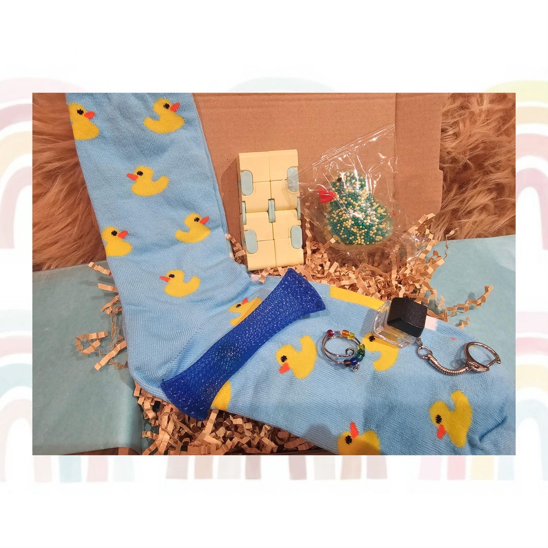 Fidget Box Gift Set - Anxiety - Adhd - Autism - Pamper Hamper for Her ...