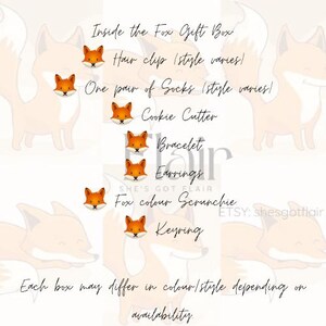 Fox Letterbox Gift Box Set - Foxy Pamper Hamper for Her With Themed ...