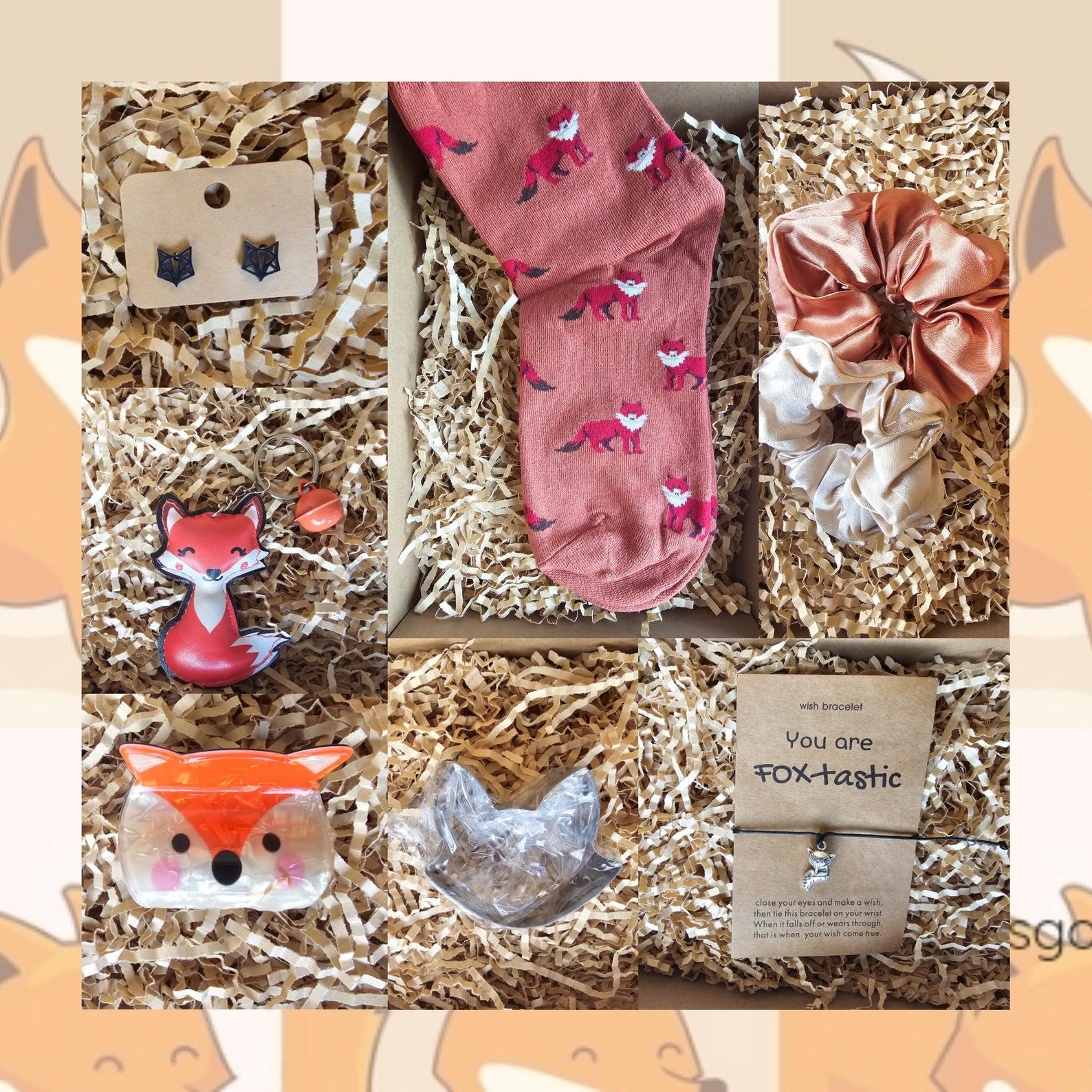Fox Letterbox Gift Box Set - Foxy Pamper Hamper for Her With Themed ...