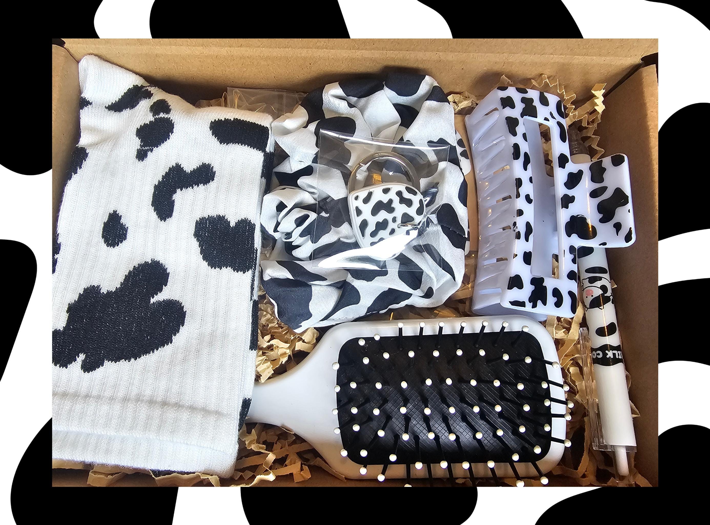 Cow Print Letterbox Gift Set - Cow Pamper Hamper for Her With Themed ...