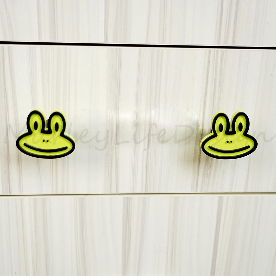 Cute Frog Drawer Knobs, Kids Room Furniture Knobs, Unique Drawer Pulls ...