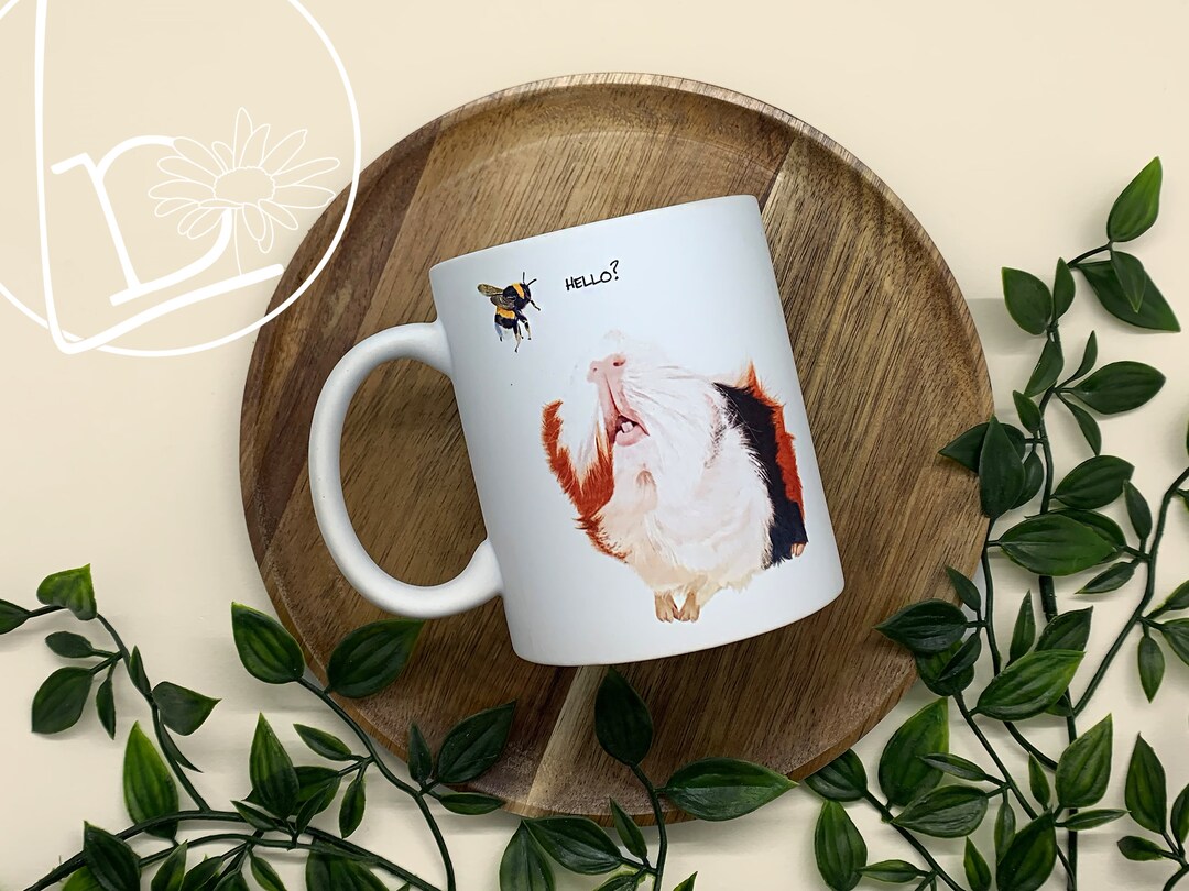 Darcy and Mr Bumble Mug // Guinea Pig // Bumblebee // Bee // - Etsy