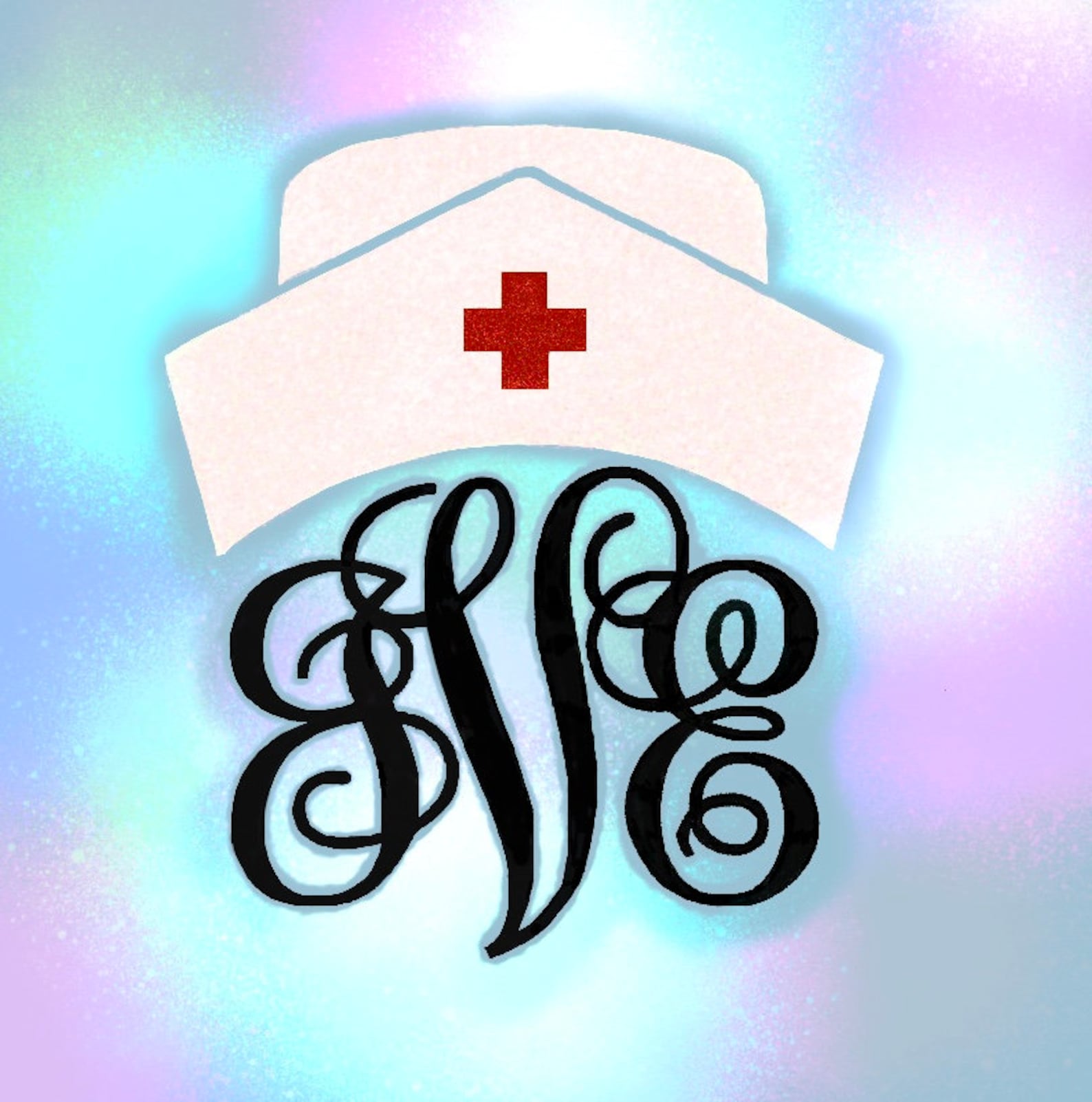 Personalized Monogram Nurse Decal - Etsy.de