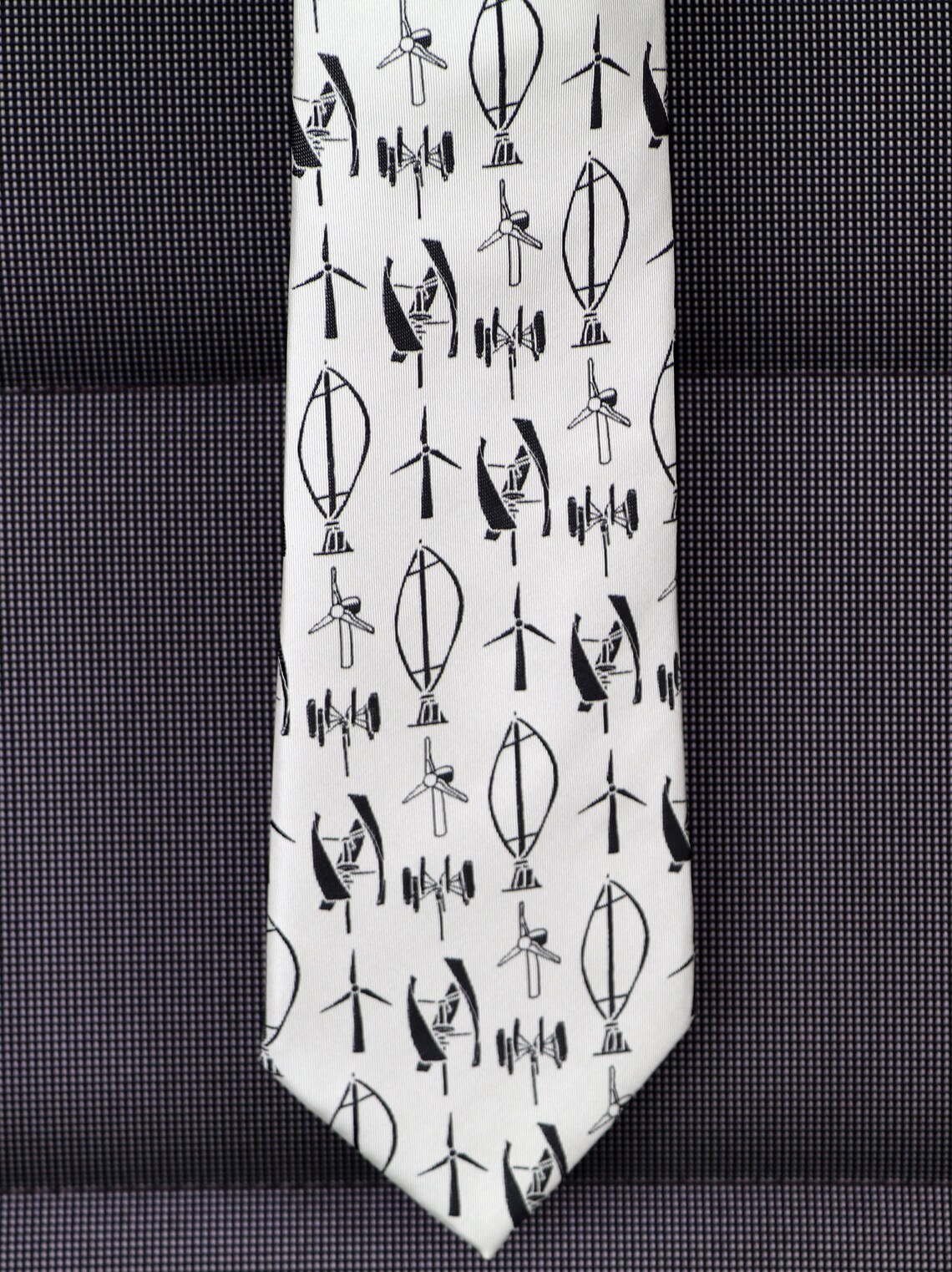 Men's Wind Turbine Tie Silk Windmill Necktie - Etsy